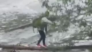 Rescatan a Hombre Atrapado en el Caudal del Río La Silla en Guadalupe ...